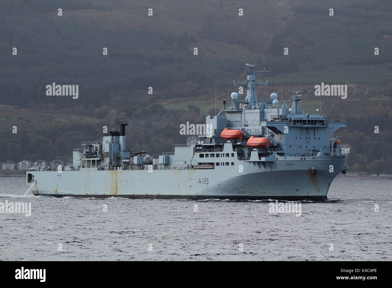 RFA Argus (A135), a Primary Casualty Receiving Ship operated by the ...