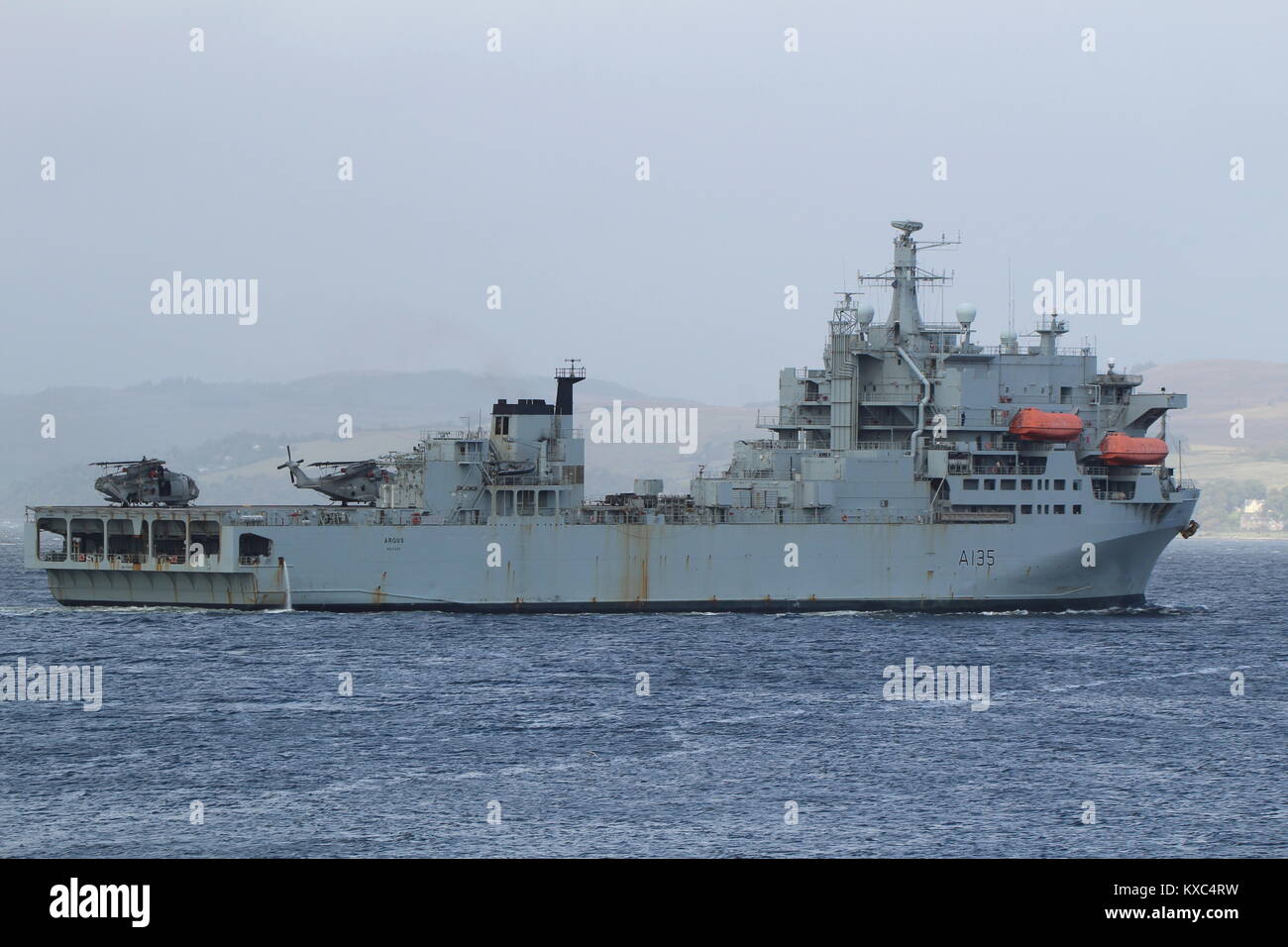 RFA Argus (A135), a Primary Casualty Receiving Ship operated by the ...