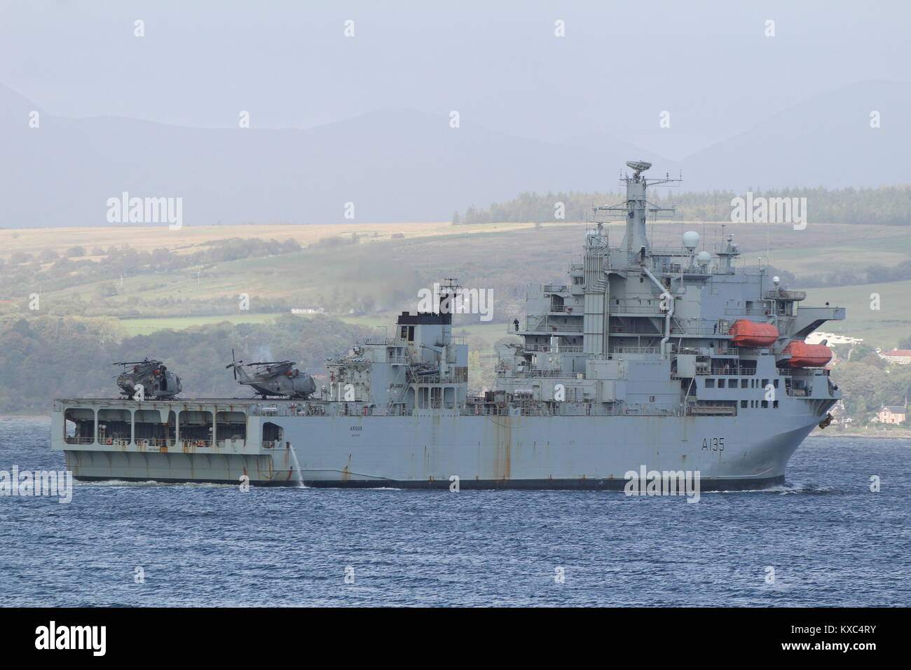 RFA Argus (A135), a Primary Casualty Receiving Ship operated by the ...