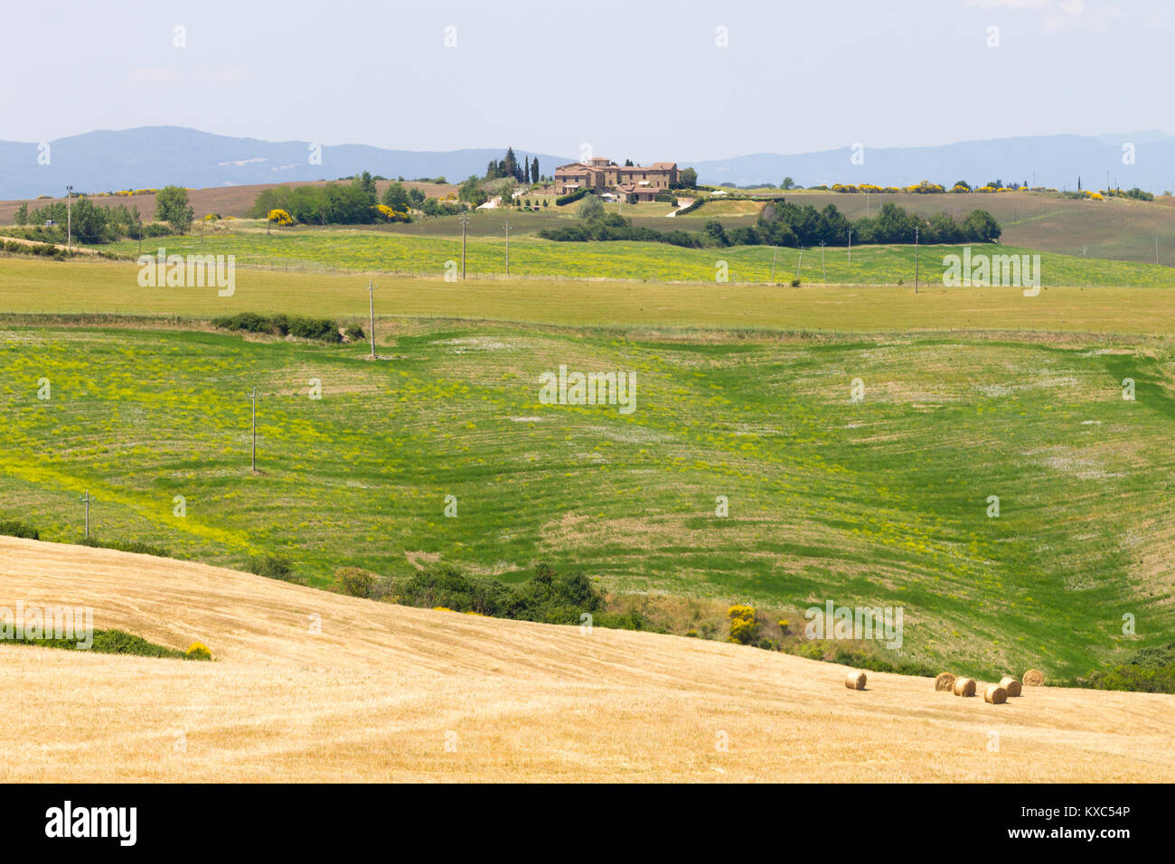Tuscany hills landscape, Italy. Rural italian panorama Stock Photo - Alamy