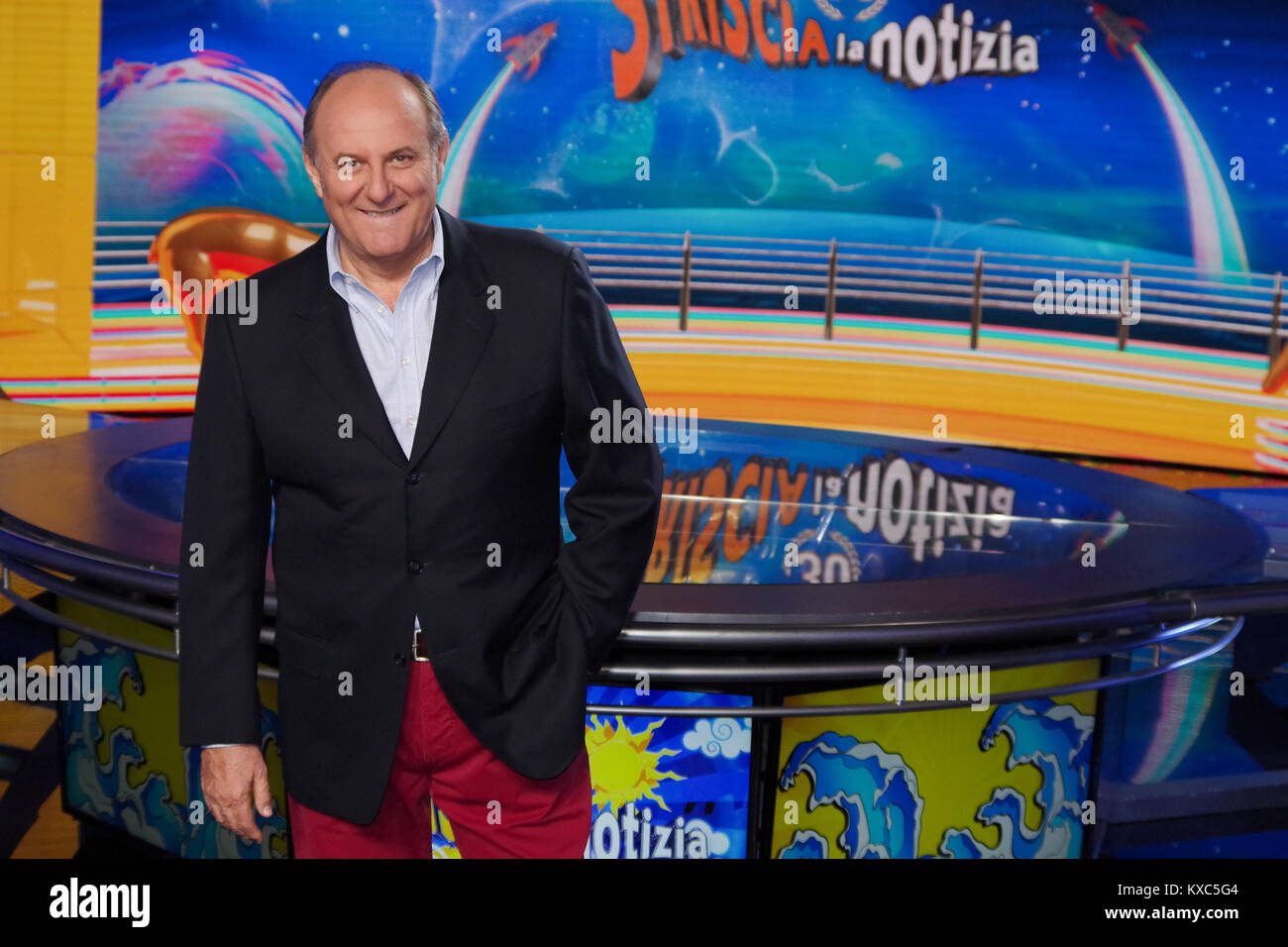 Milano, Italy. 08th Jan, 2018. Gerry Scotti conducted for the first ...