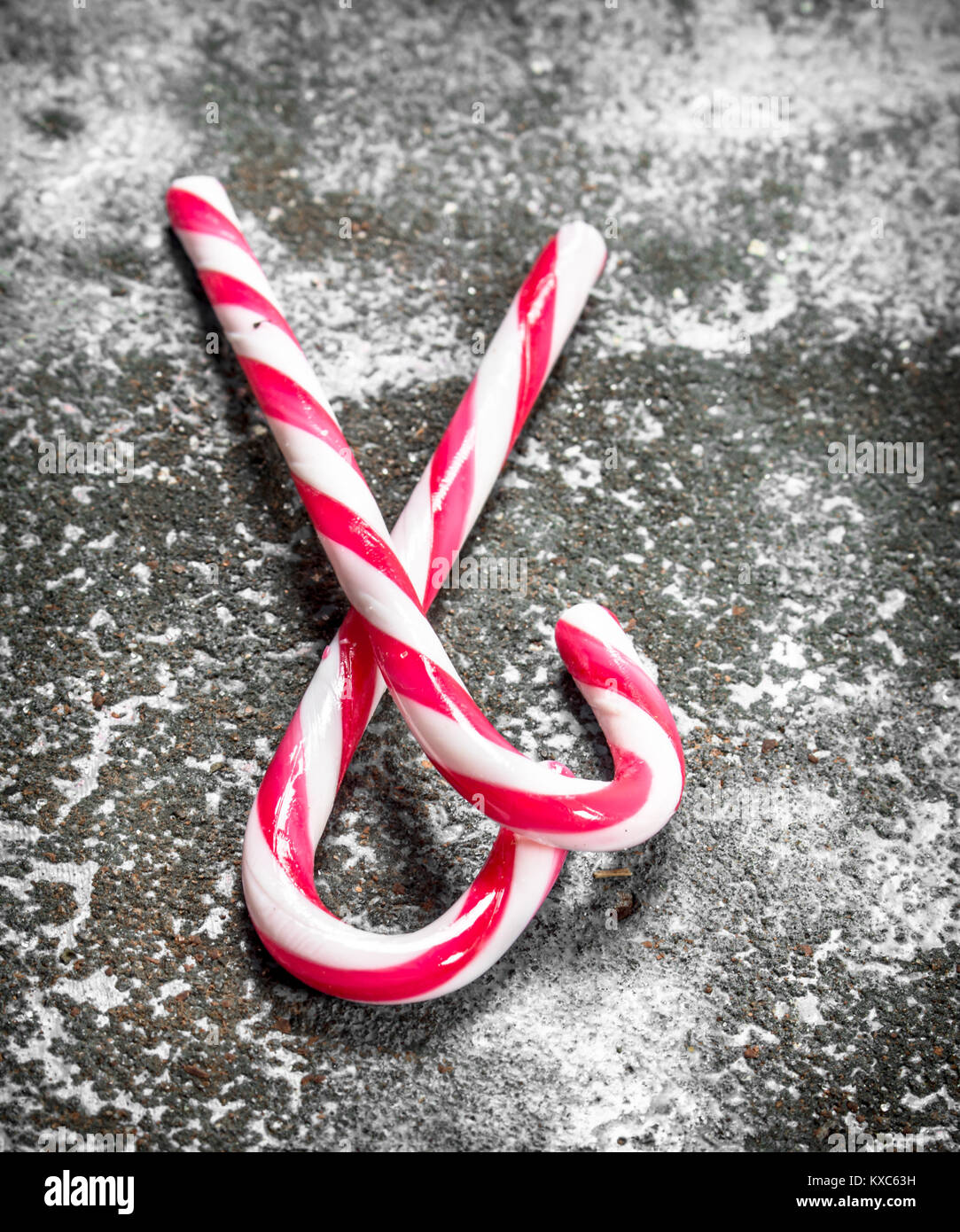 two New Year's sweets. On a rustic background Stock Photo - Alamy