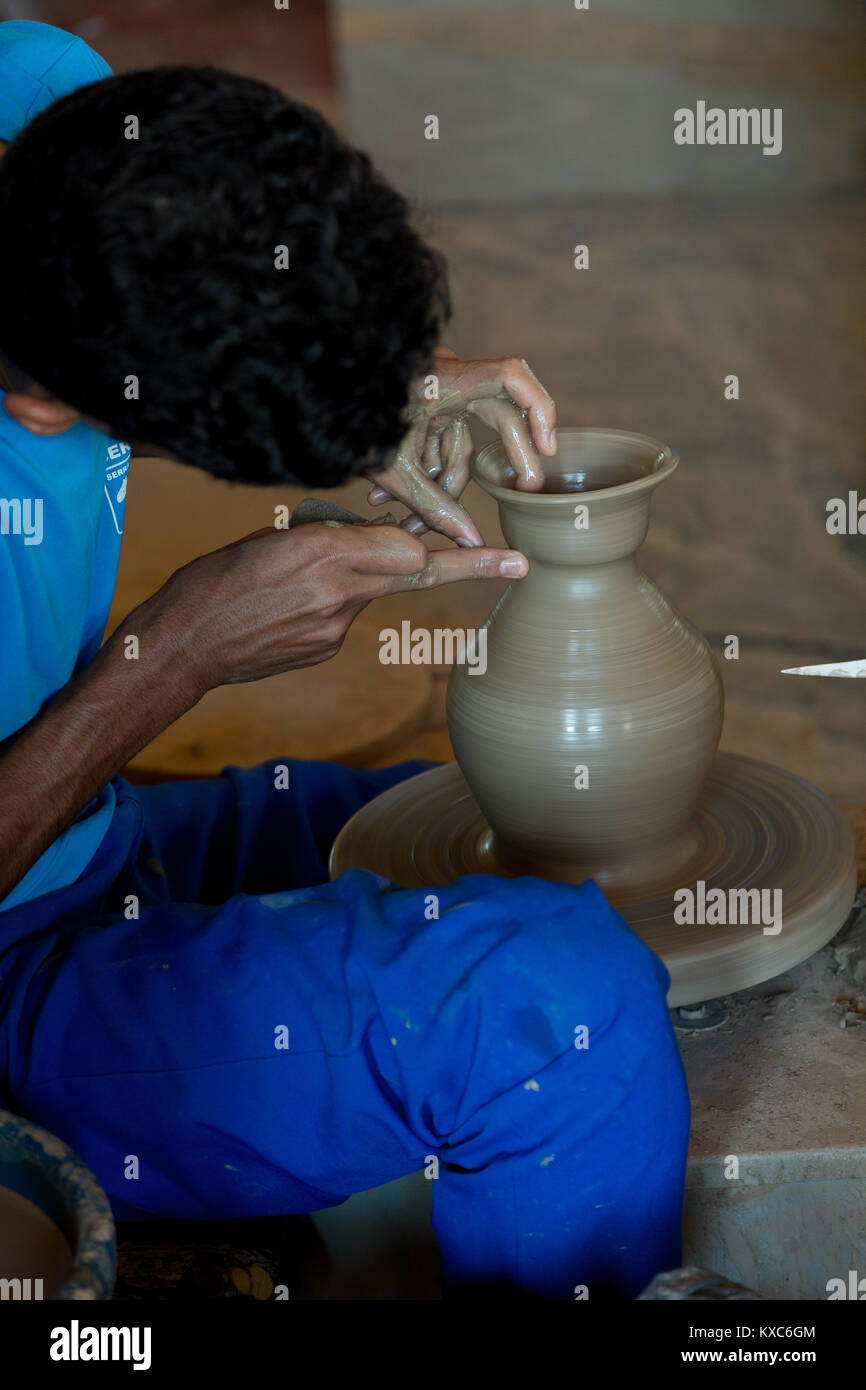 Cel Jose Dias, PI, Brazil - December 27 2017: Ceramic Production in ...