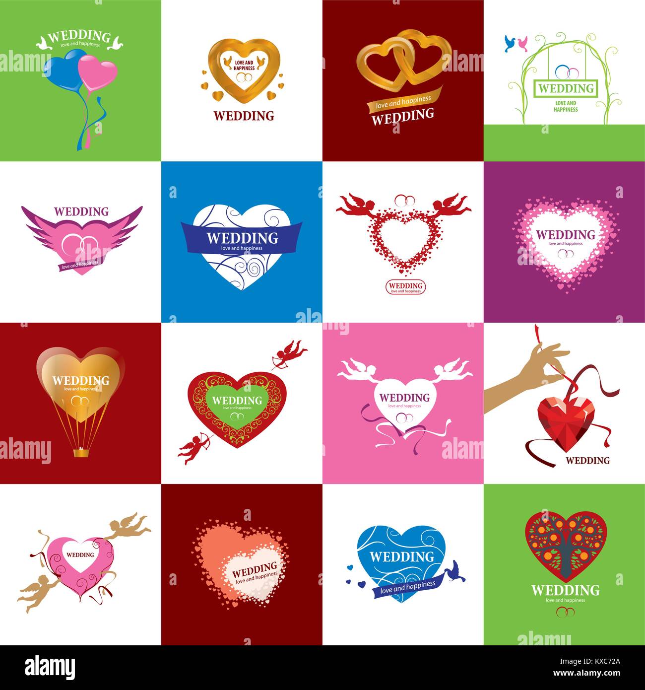 vector logo wedding Stock Vector Image & Art - Alamy