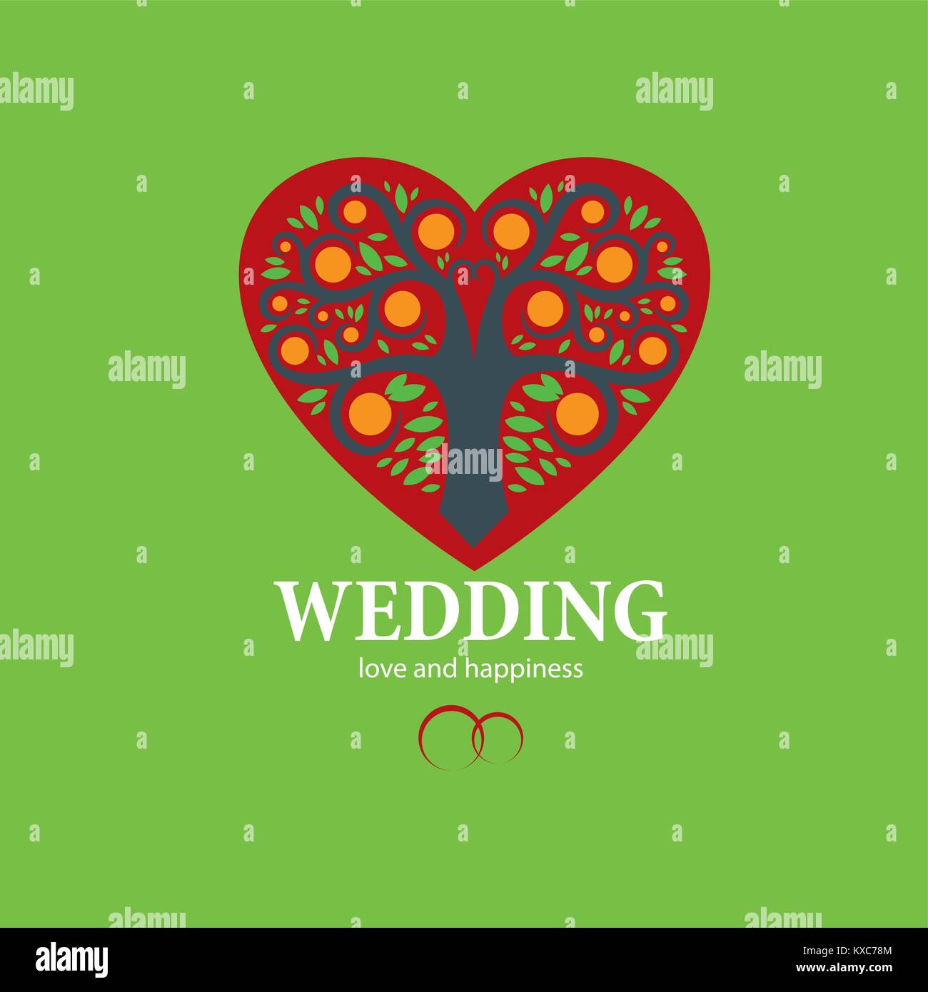 vector logo wedding Stock Vector Image & Art - Alamy