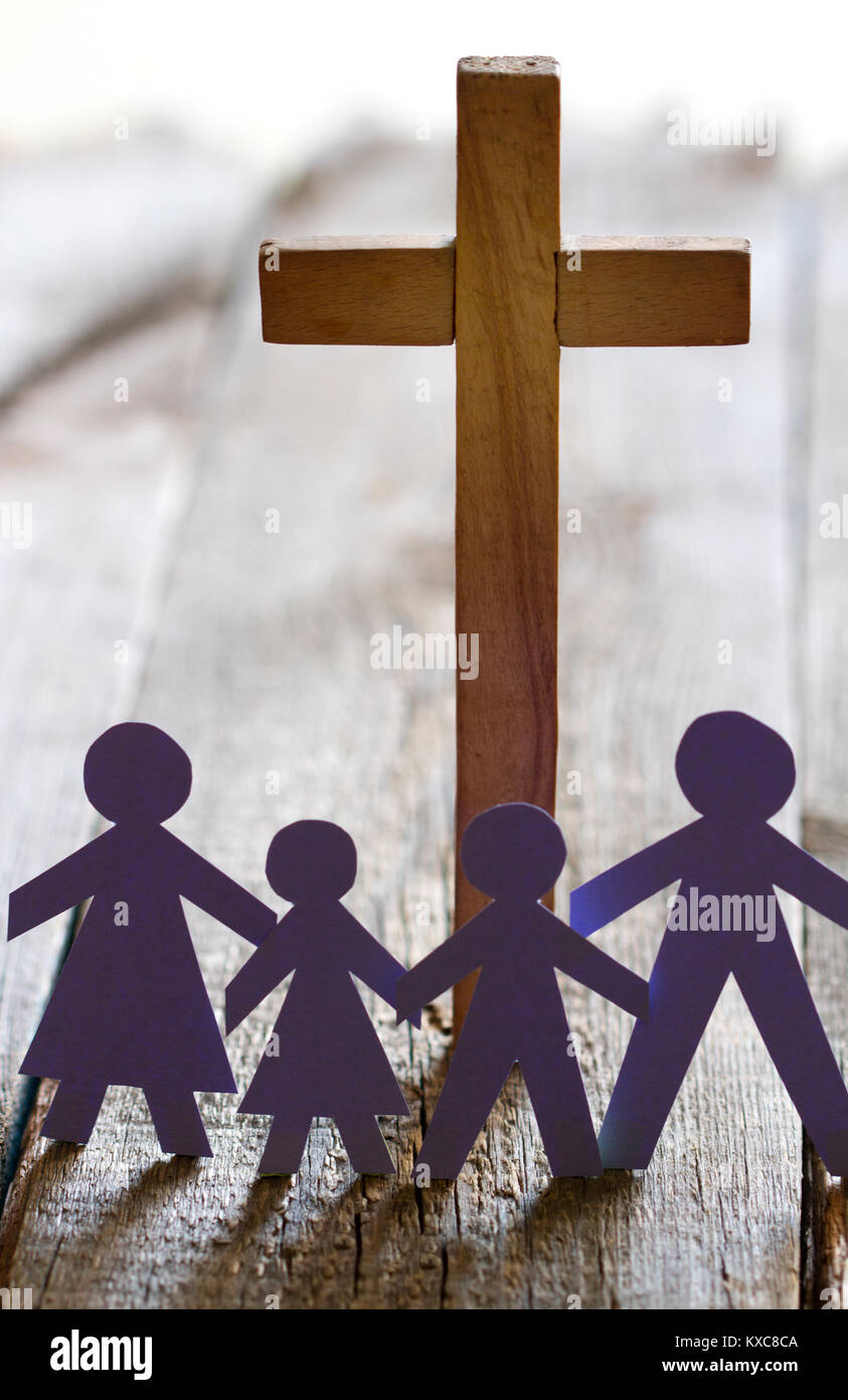 Child praying cross hi-res stock photography and images - Alamy