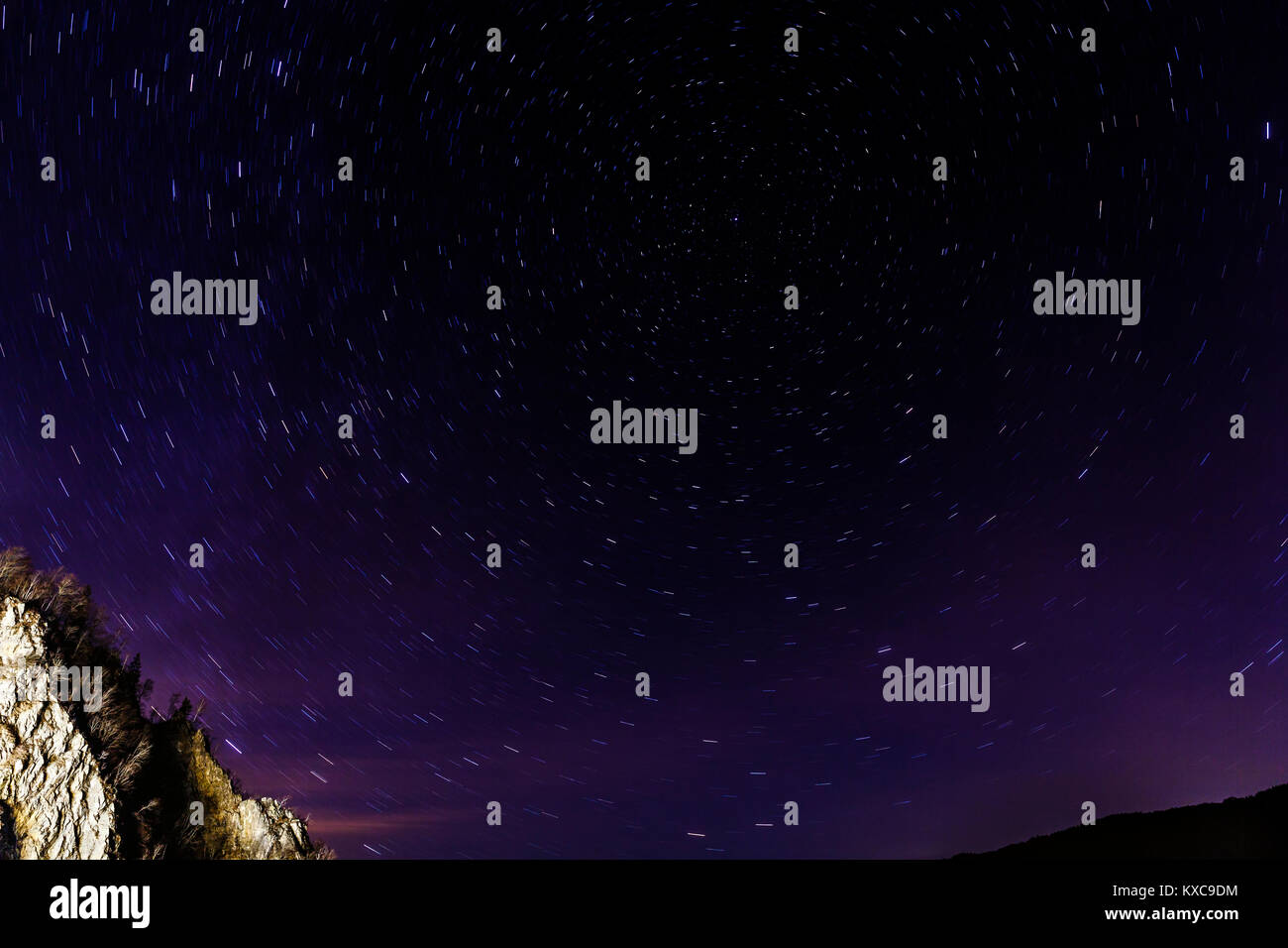 Astrophotography time lapse stars over hi-res stock photography and ...