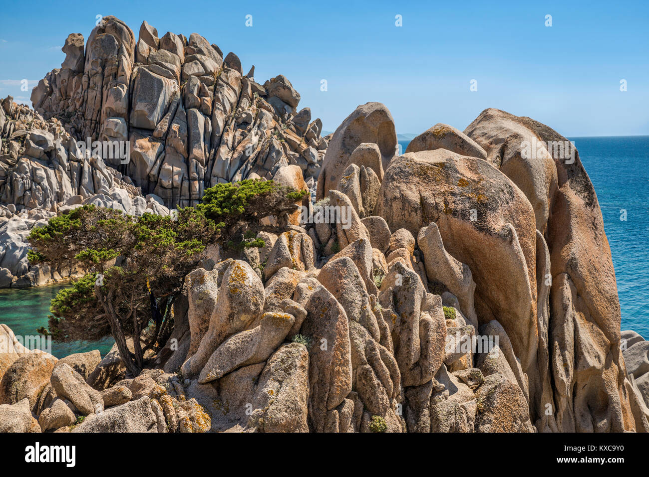 Granite formations at Capo Testa, near Santa Teresa di Gallura, Gallura ...