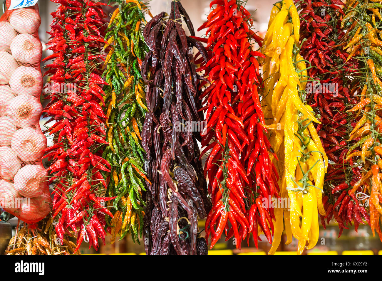Chillies on display hi-res stock photography and images - Alamy