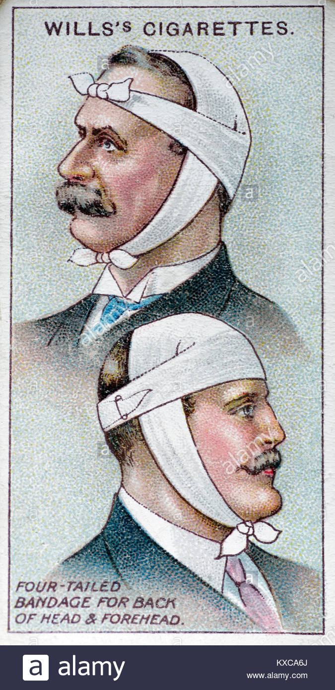 Bandage head vintage hi-res stock photography and images - Alamy