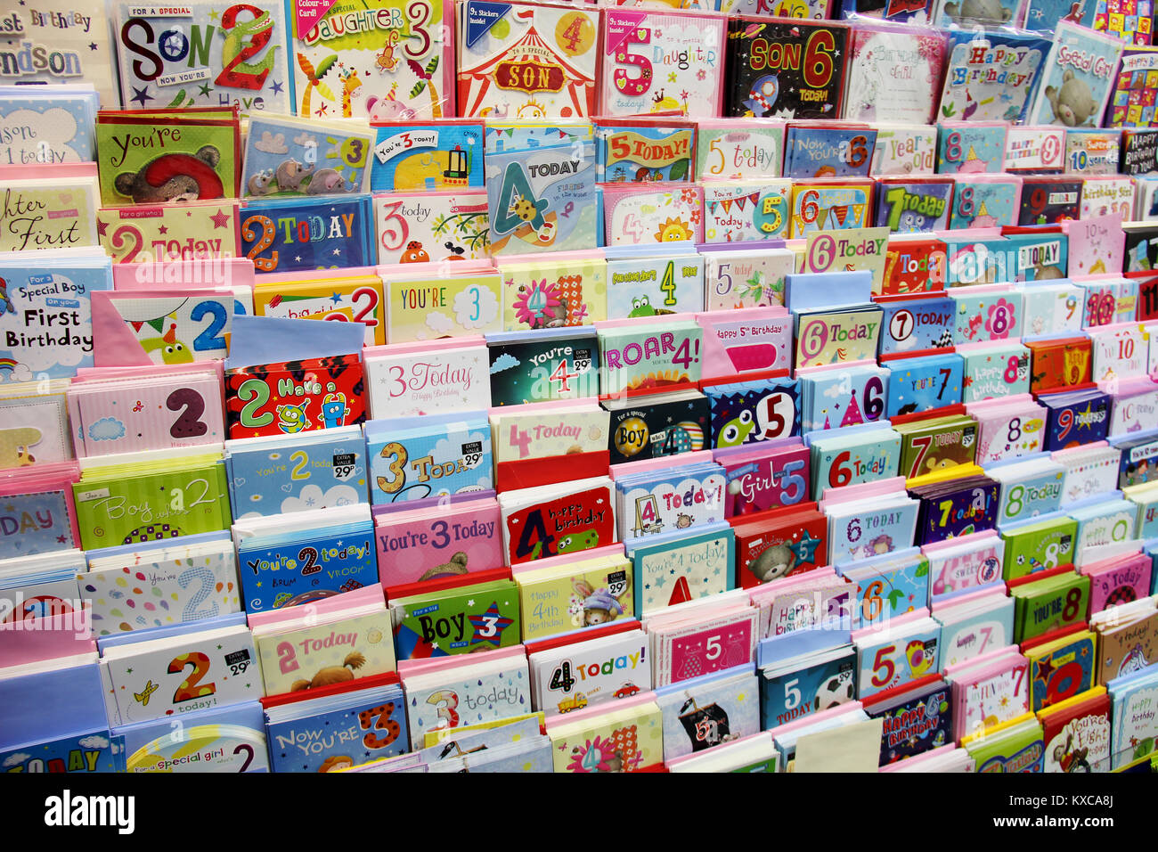 Birthday cards display hi-res stock photography and images - Alamy