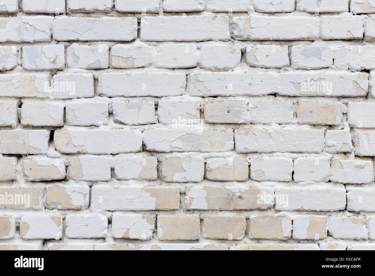 Background texture of a old white brick wall Stock Photo - Alamy