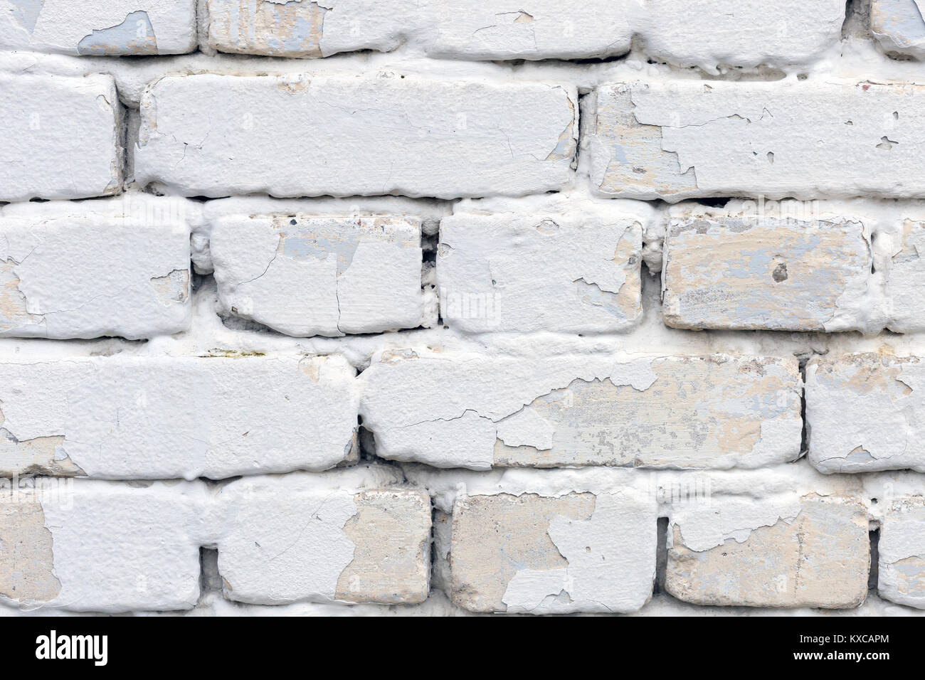 Background texture of a old white brick wall Stock Photo - Alamy