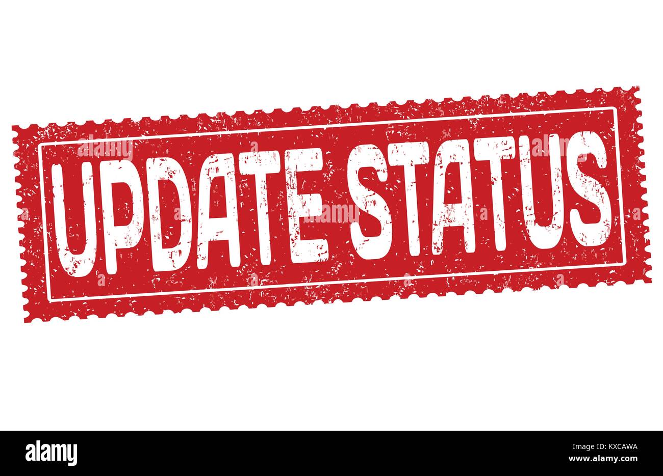 Update status grunge rubber stamp on white background, vector ...