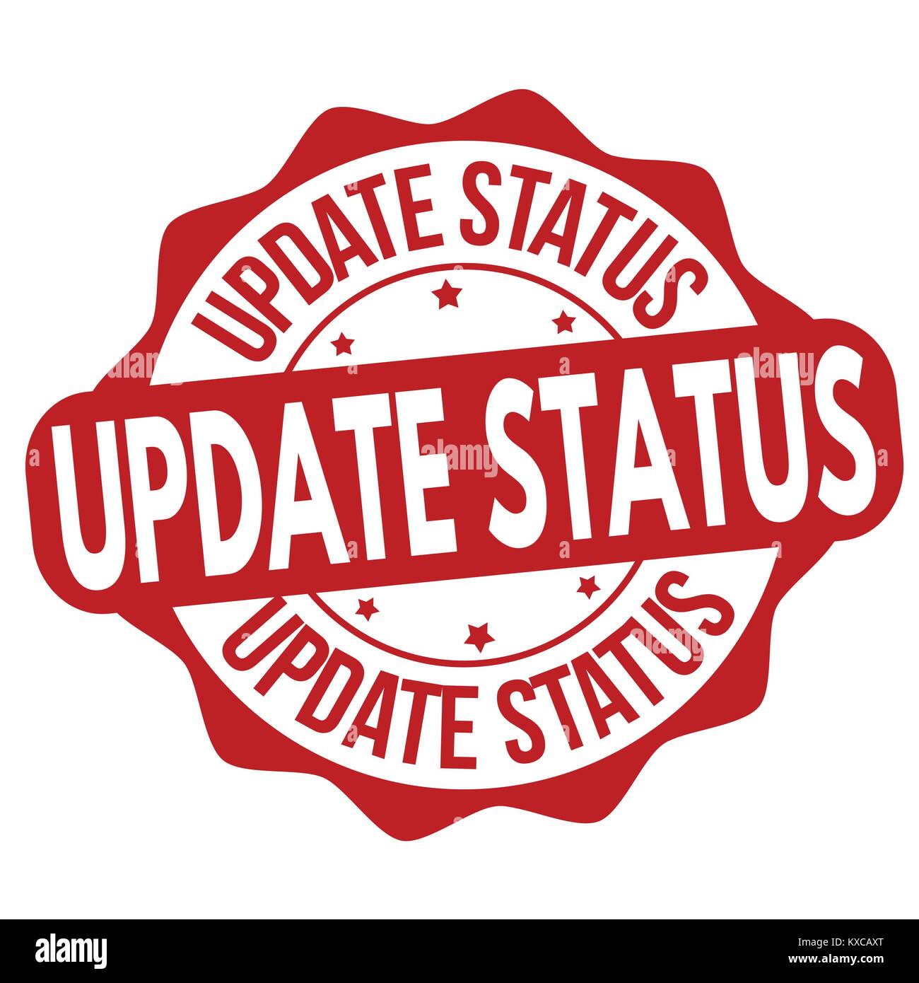 Update status grunge rubber stamp on white background, vector ...