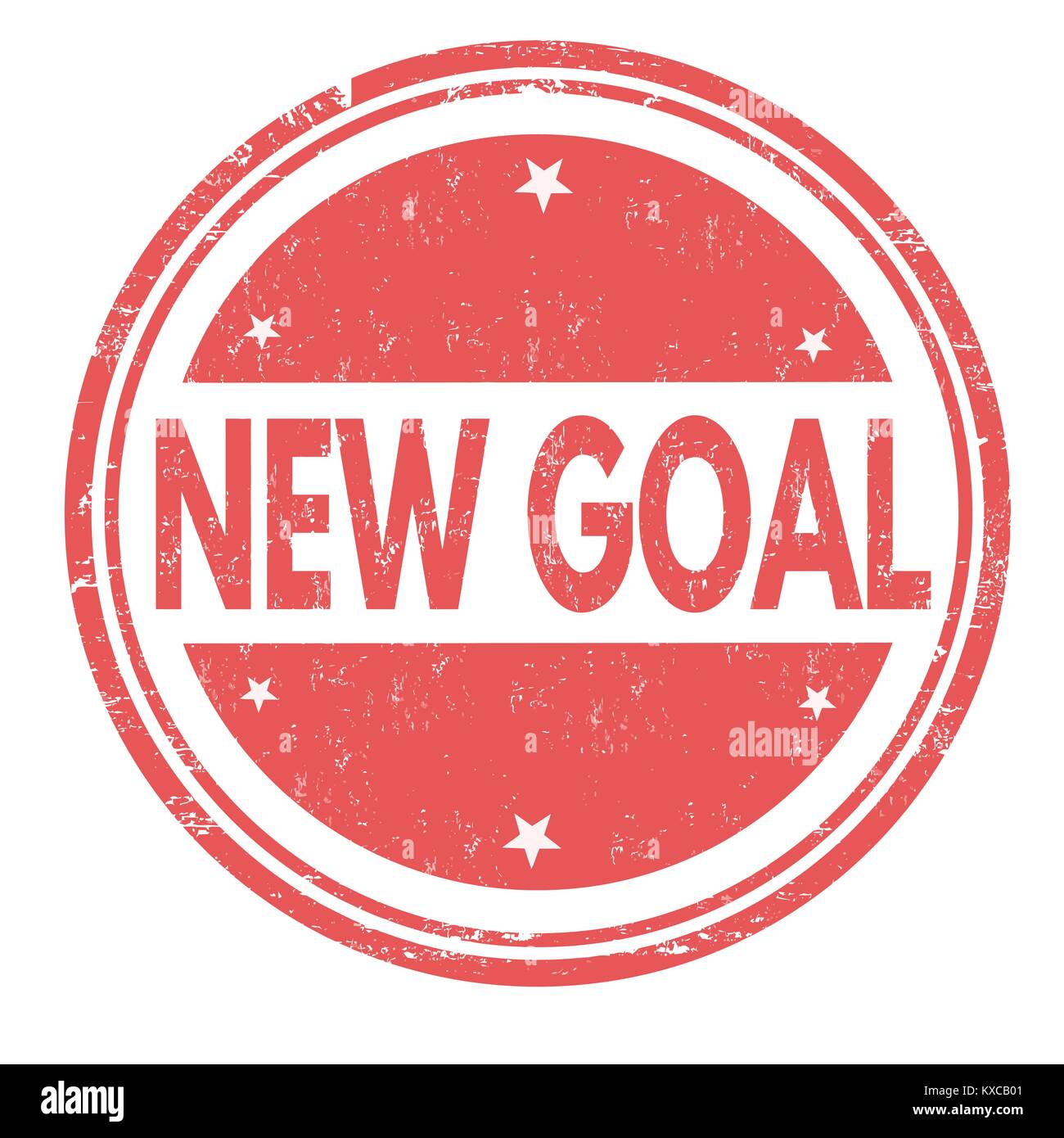 New goal grunge rubber stamp on white background, vector illustration ...