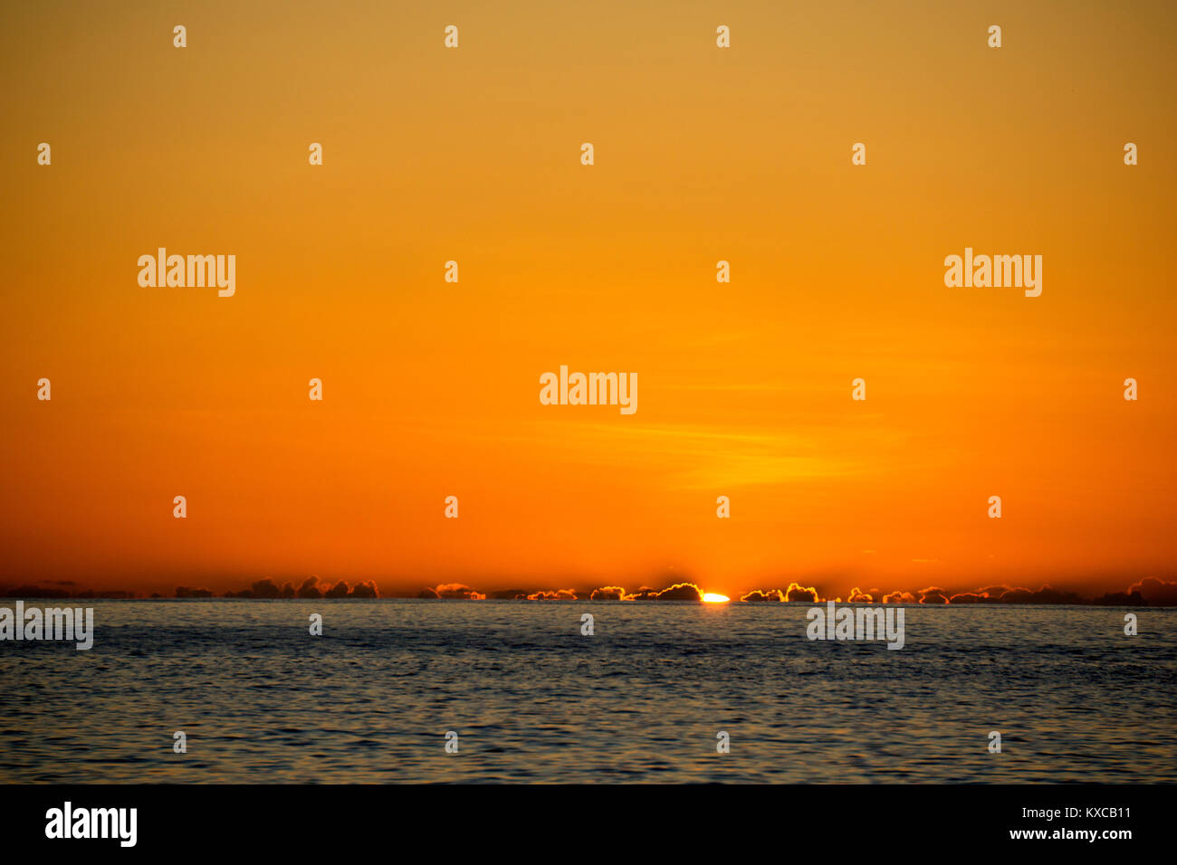 Sunset in the Seychelles Stock Photo - Alamy
