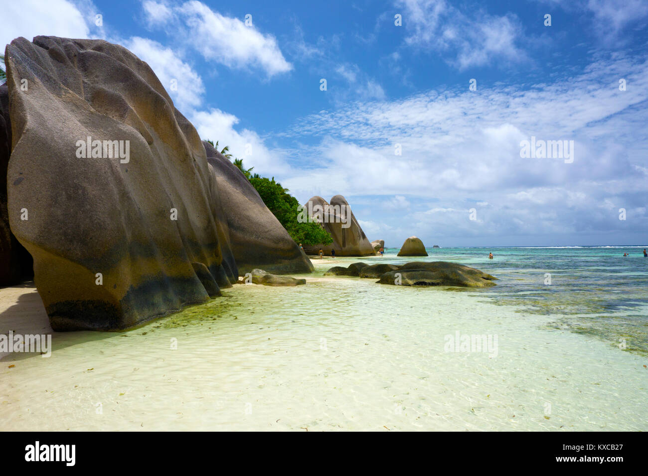 The most photographed beach in the world.La Digue. Anse La Source ...