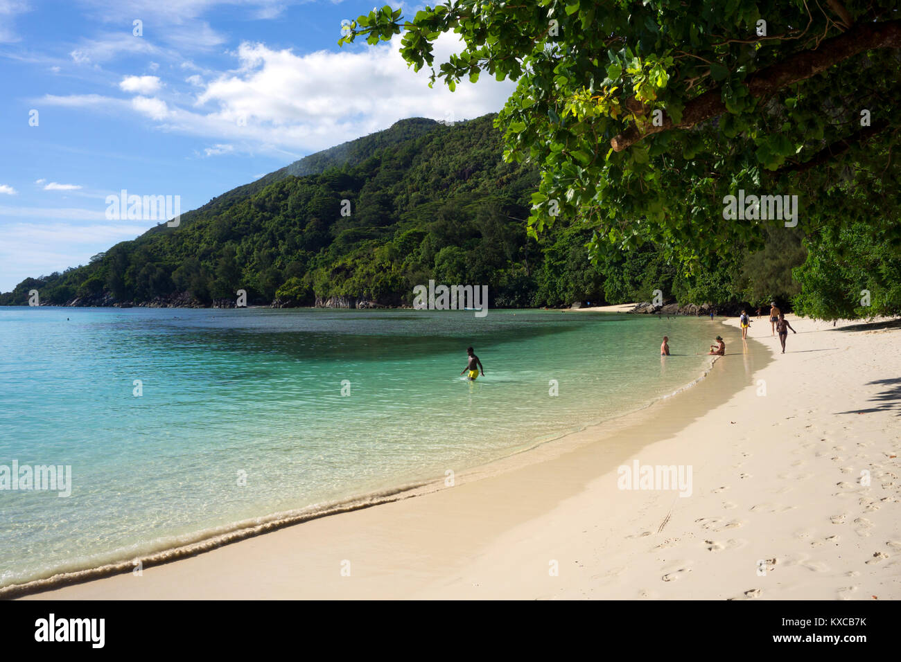 Baia Port Launay Mahe Seychelles Stock Photo - Alamy