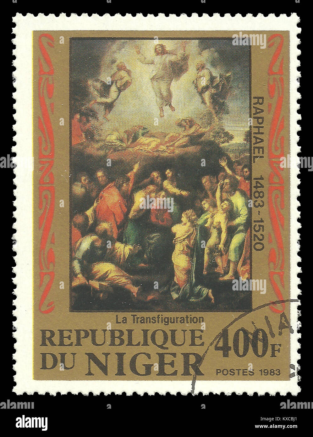 Niger - circa 1983: Color edition on 500th anniversary of the birth of ...