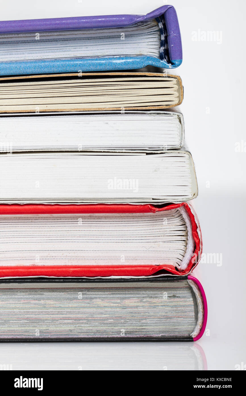 Stack Of Books on white Stock Photo - Alamy