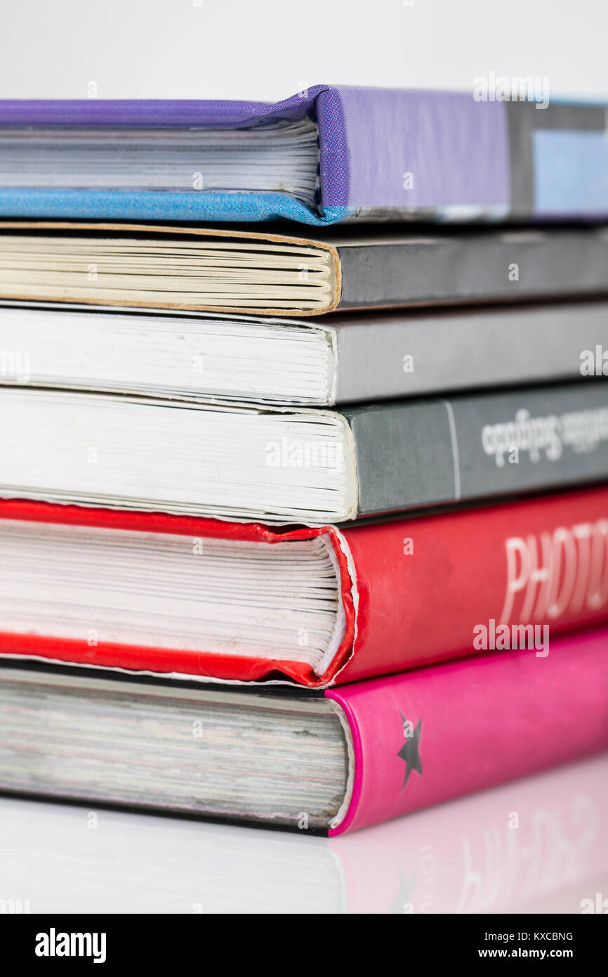 Stack Of Books on white Stock Photo - Alamy