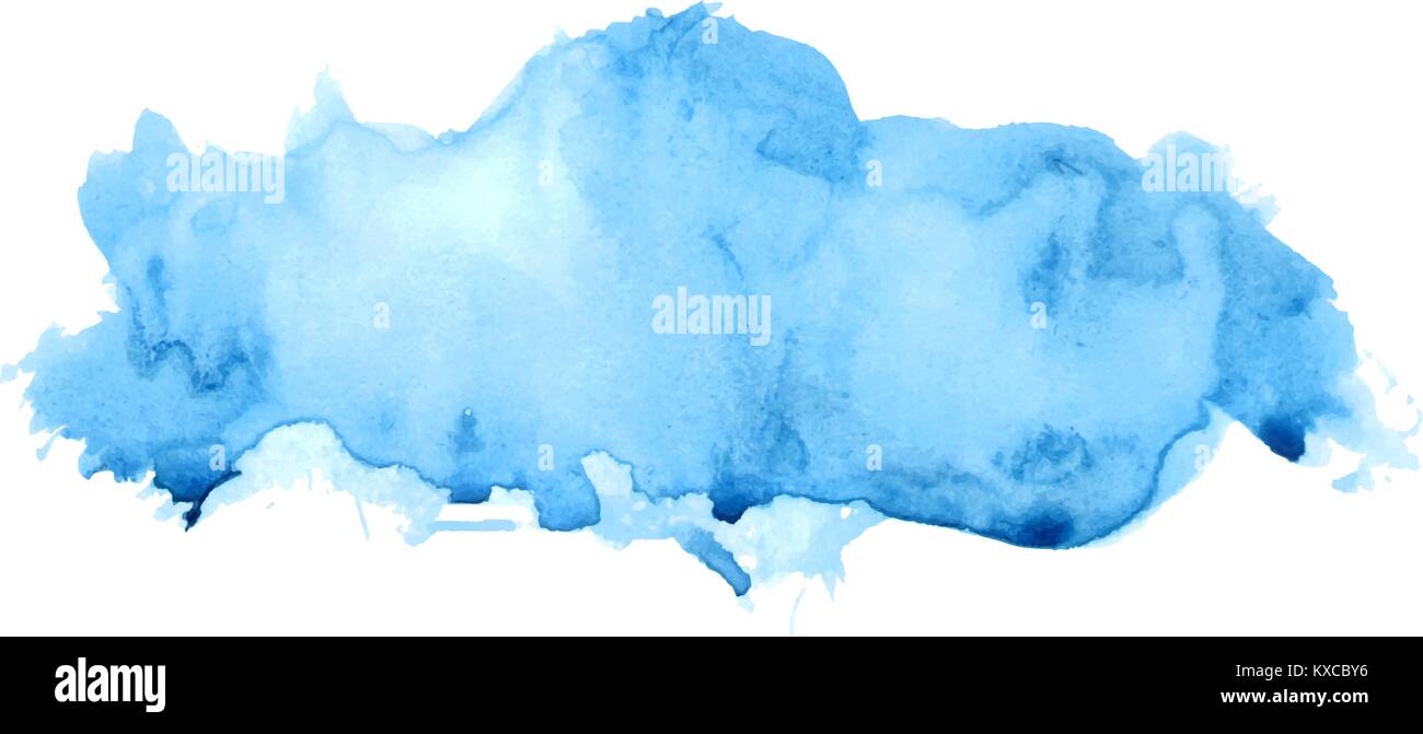 watercolor blue cloud Stock Vector Image & Art - Alamy