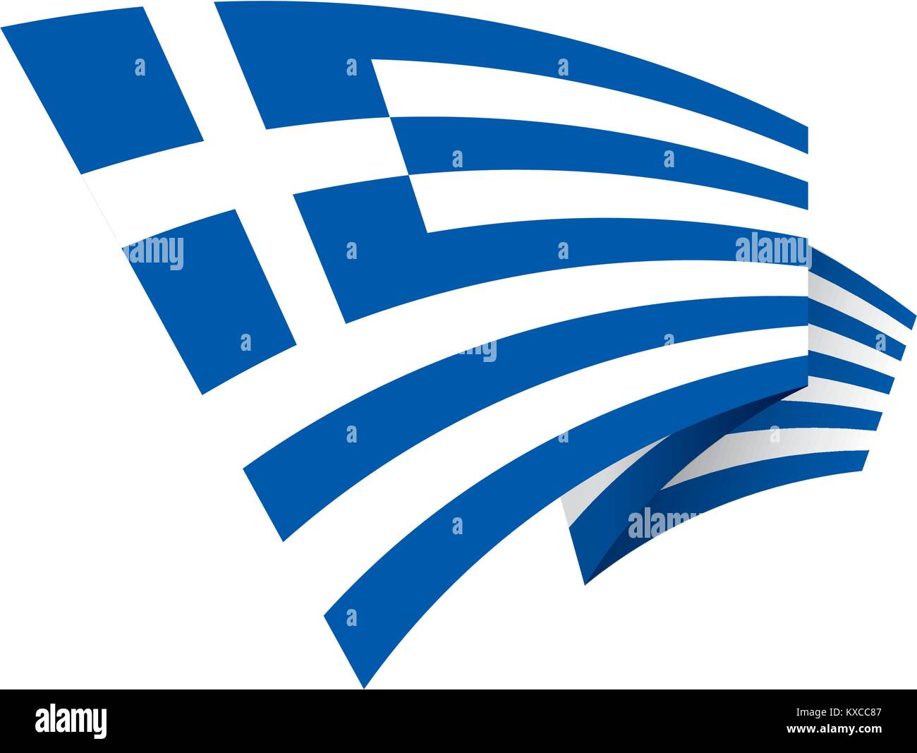 Greece flag, vector illustration Stock Vector Image & Art - Alamy