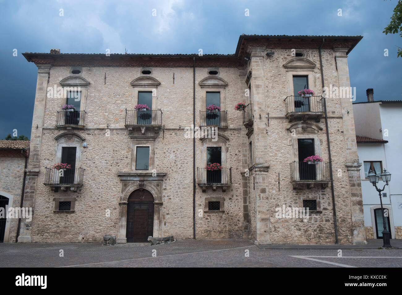 Campo di Giove (L'Aquila, Abruzzi, Italy), buildings of the historic ...
