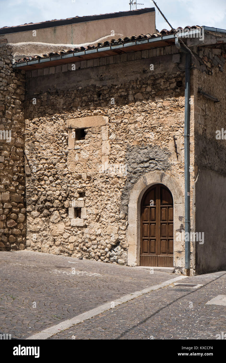 Campo di Giove (L'Aquila, Abruzzi, Italy), buildings of the historic ...