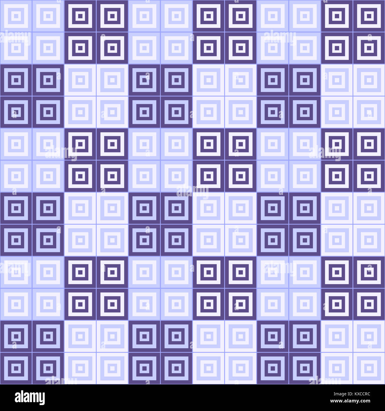 dark and light blue and purple squares inside squares cube pattern ...