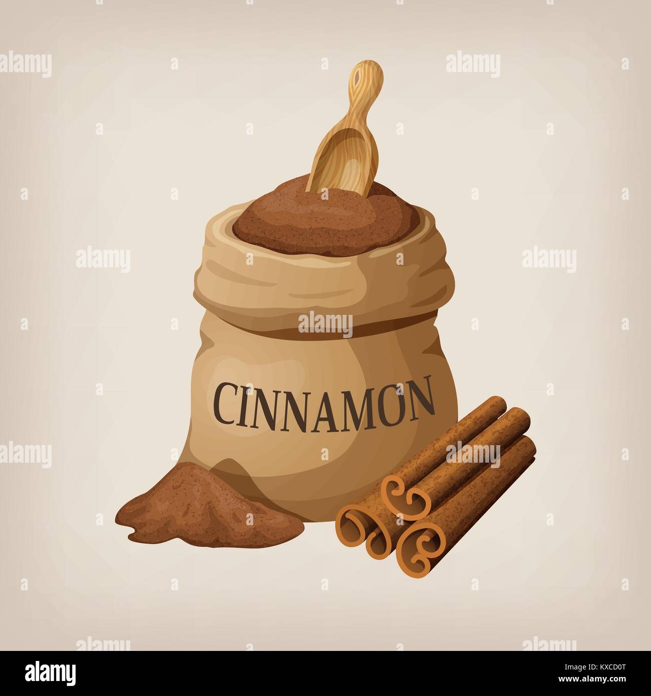 Cinnamon stick spice in Stock Vector Images - Alamy