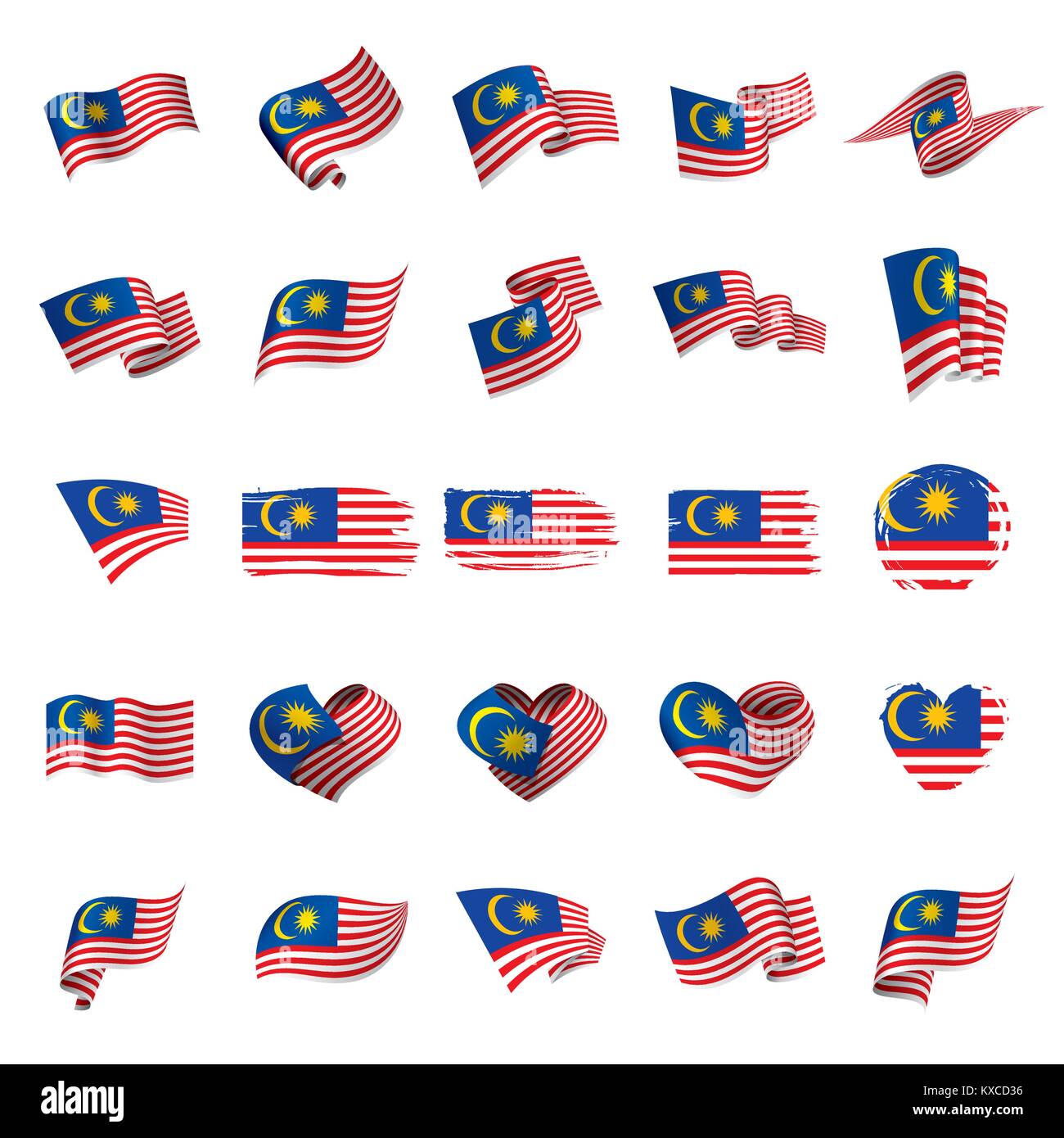 Malaysia flag, vector illustration Stock Vector Image & Art - Alamy