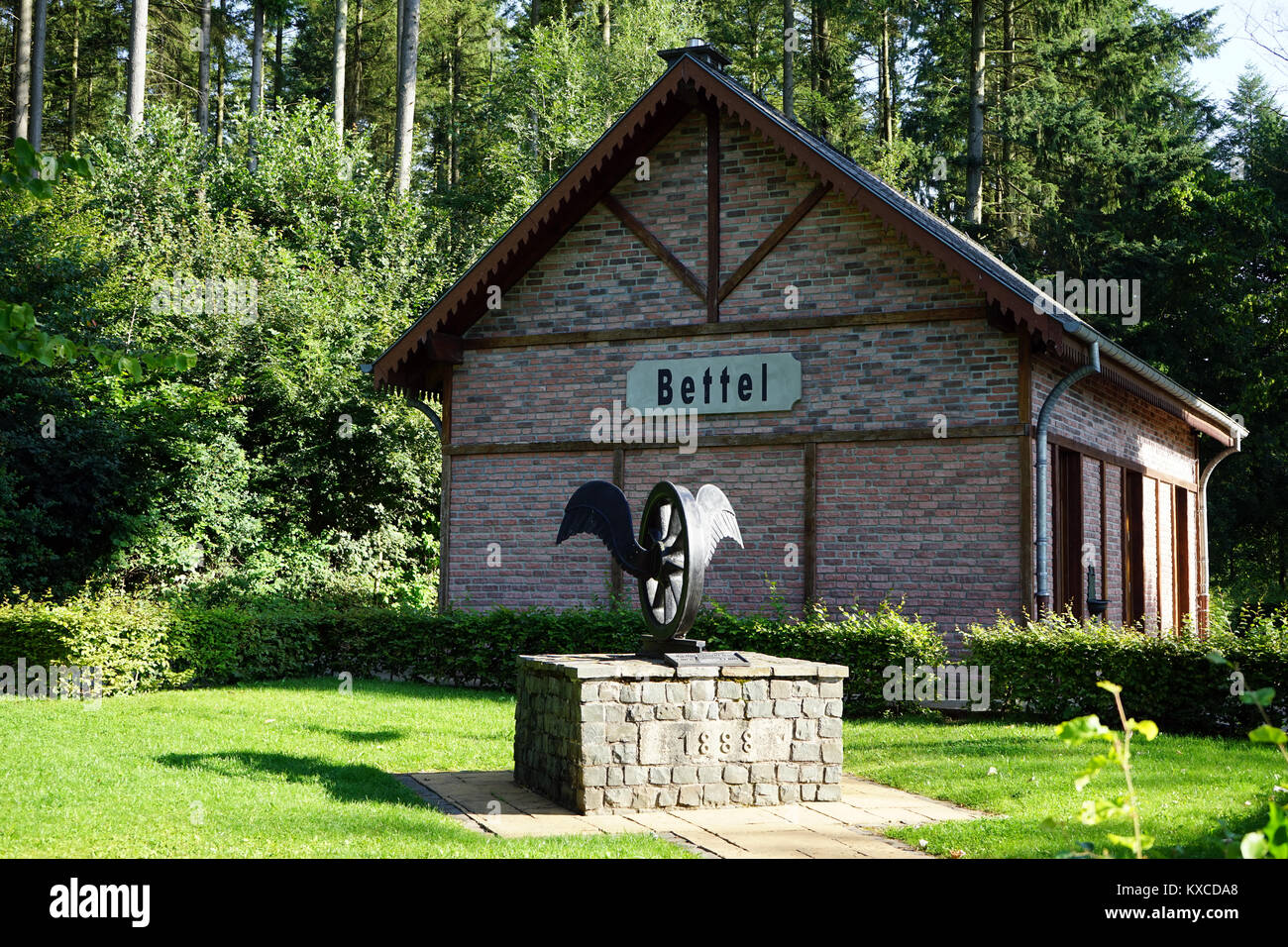 BETTEL, LUXEMBOURG - CIRCA AUGUST 2016 Old railway station Stock Photo ...