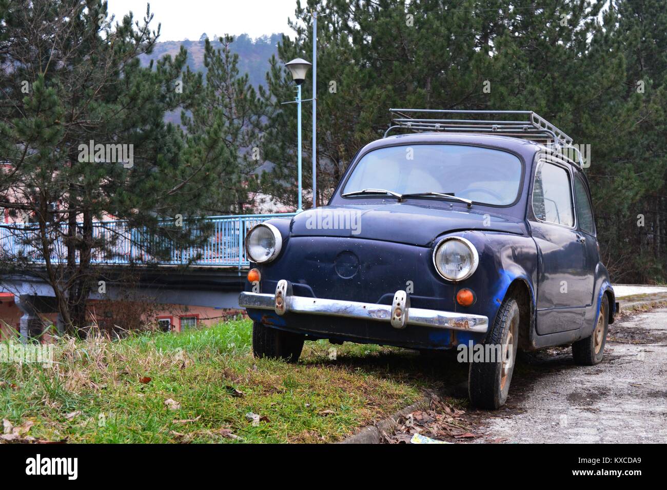 small blue car Stock Photo - Alamy