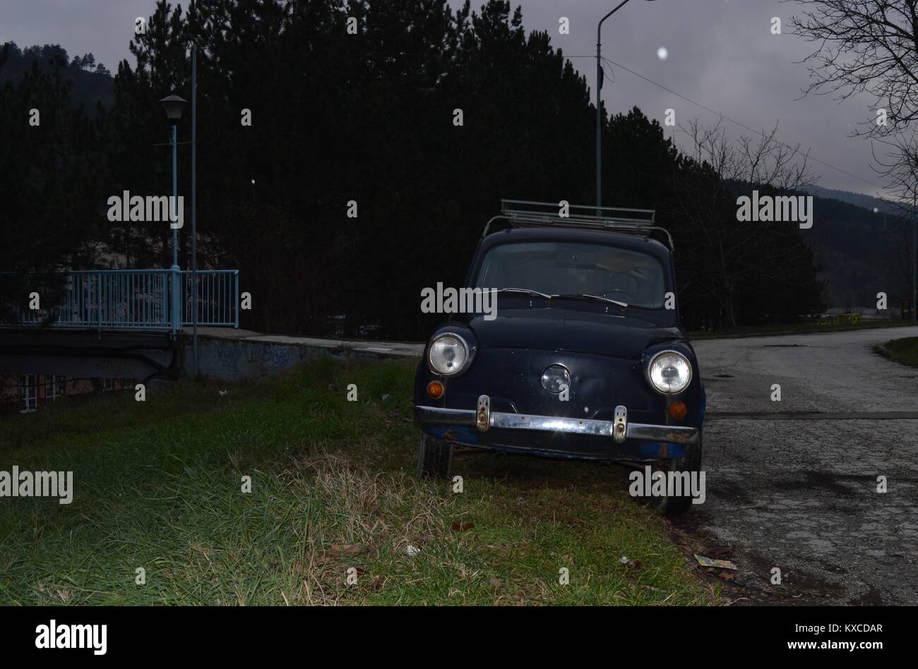 small blue car Stock Photo - Alamy