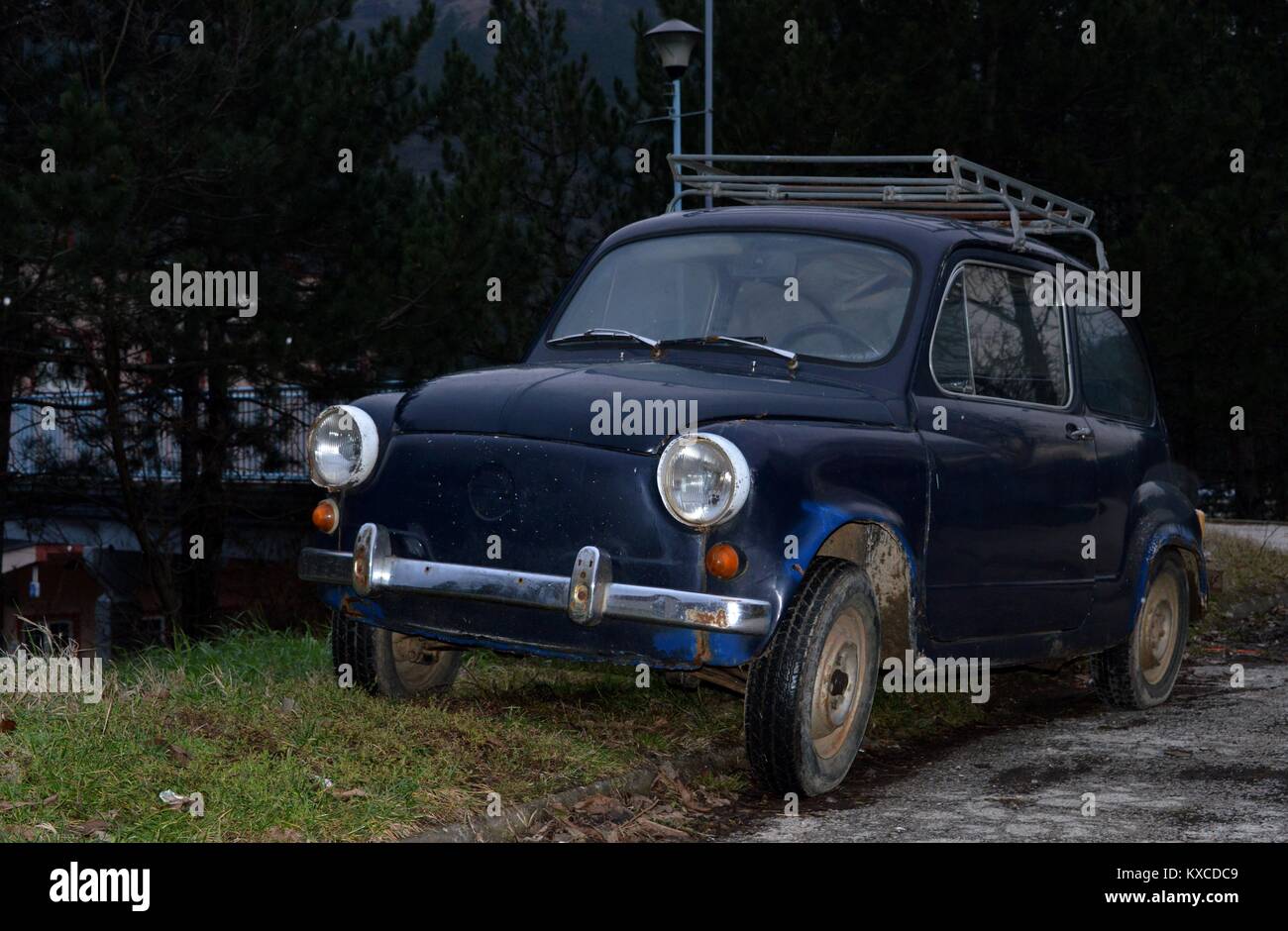 small blue car Stock Photo - Alamy
