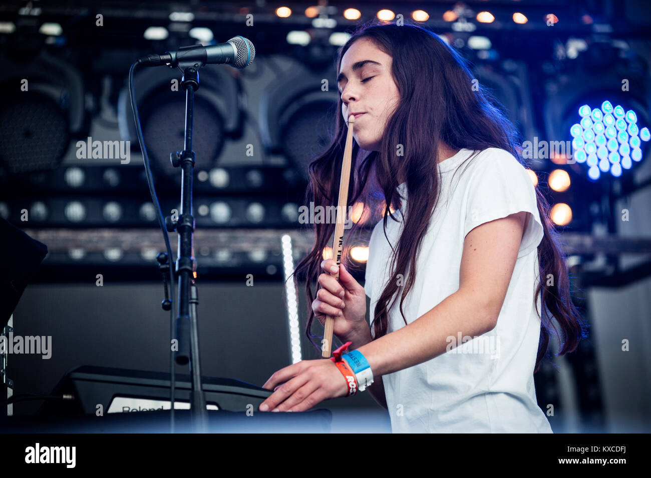 The Norwegian producer duo Smerz performs a live concert at the Danish ...