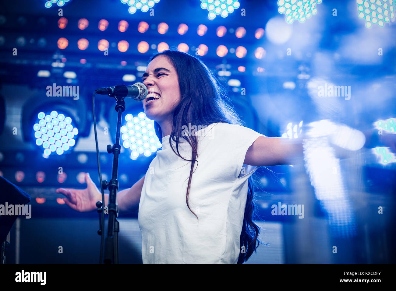 The Norwegian producer duo Smerz performs a live concert at the Danish ...