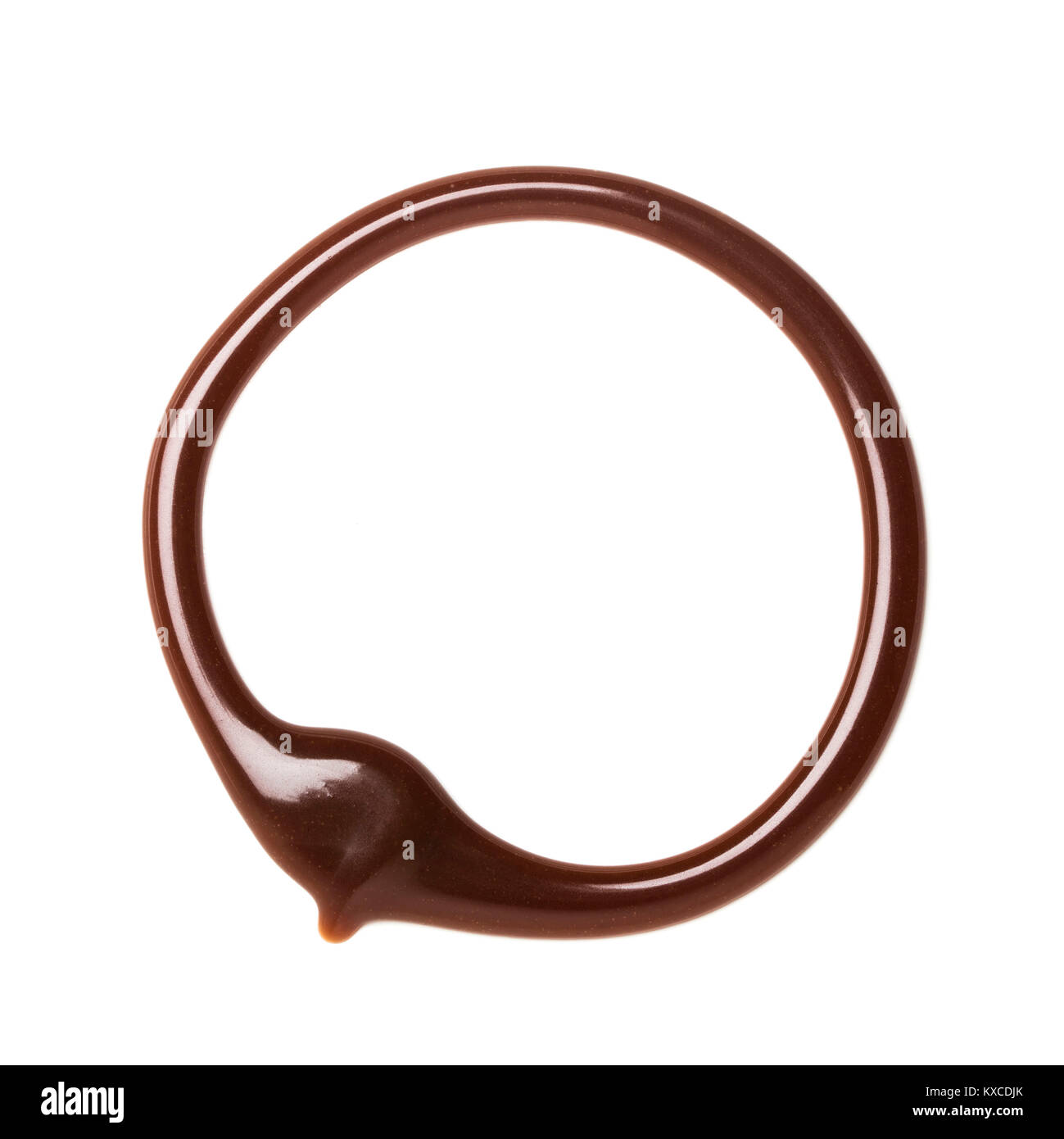 Chocolate sauce circle hi-res stock photography and images - Alamy