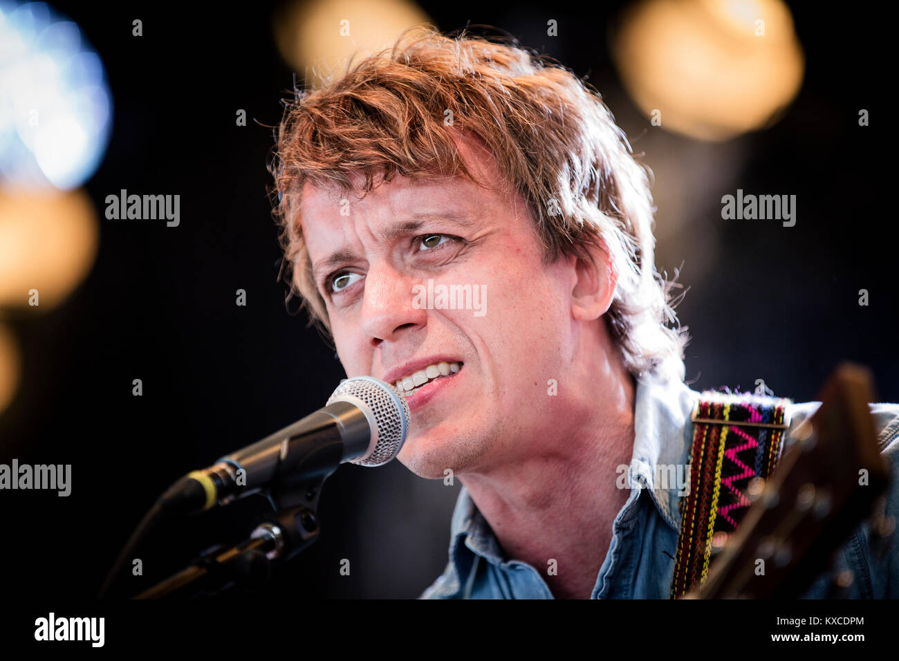 The American singer, songwriter and musician Steve Gunn performs a live ...