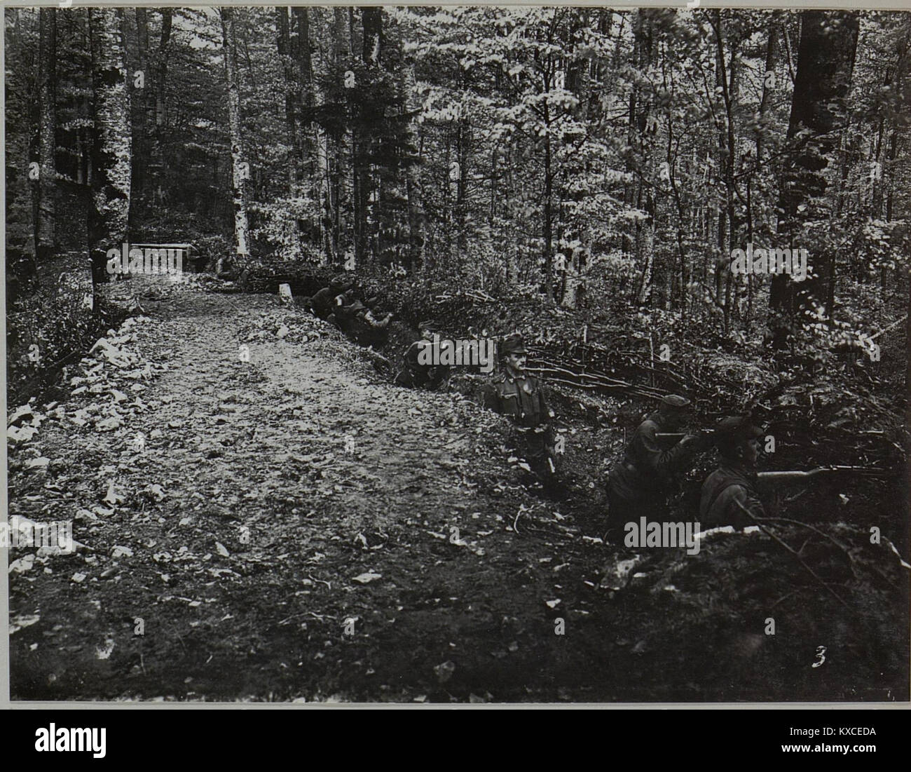 This image shows Stützpunkt 12, a German military position during World ...