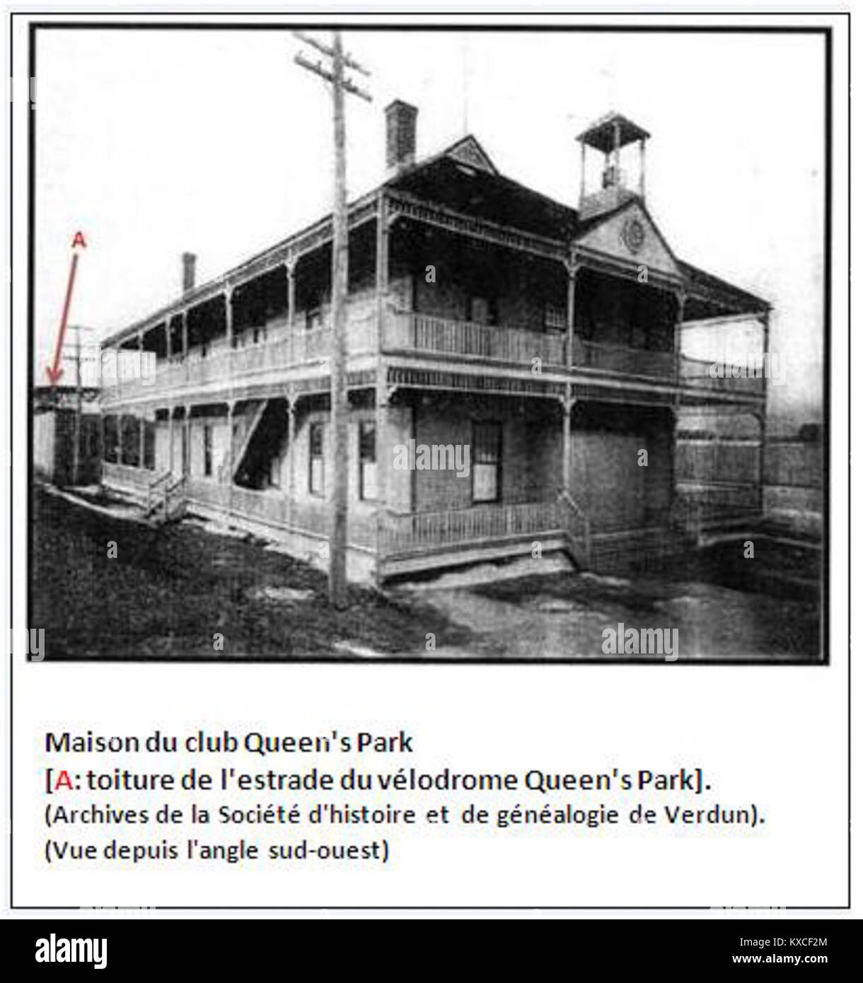 VelodromeQP,Fig.3F, maison club Queen's Park,photo,1899 Stock Photo - Alamy