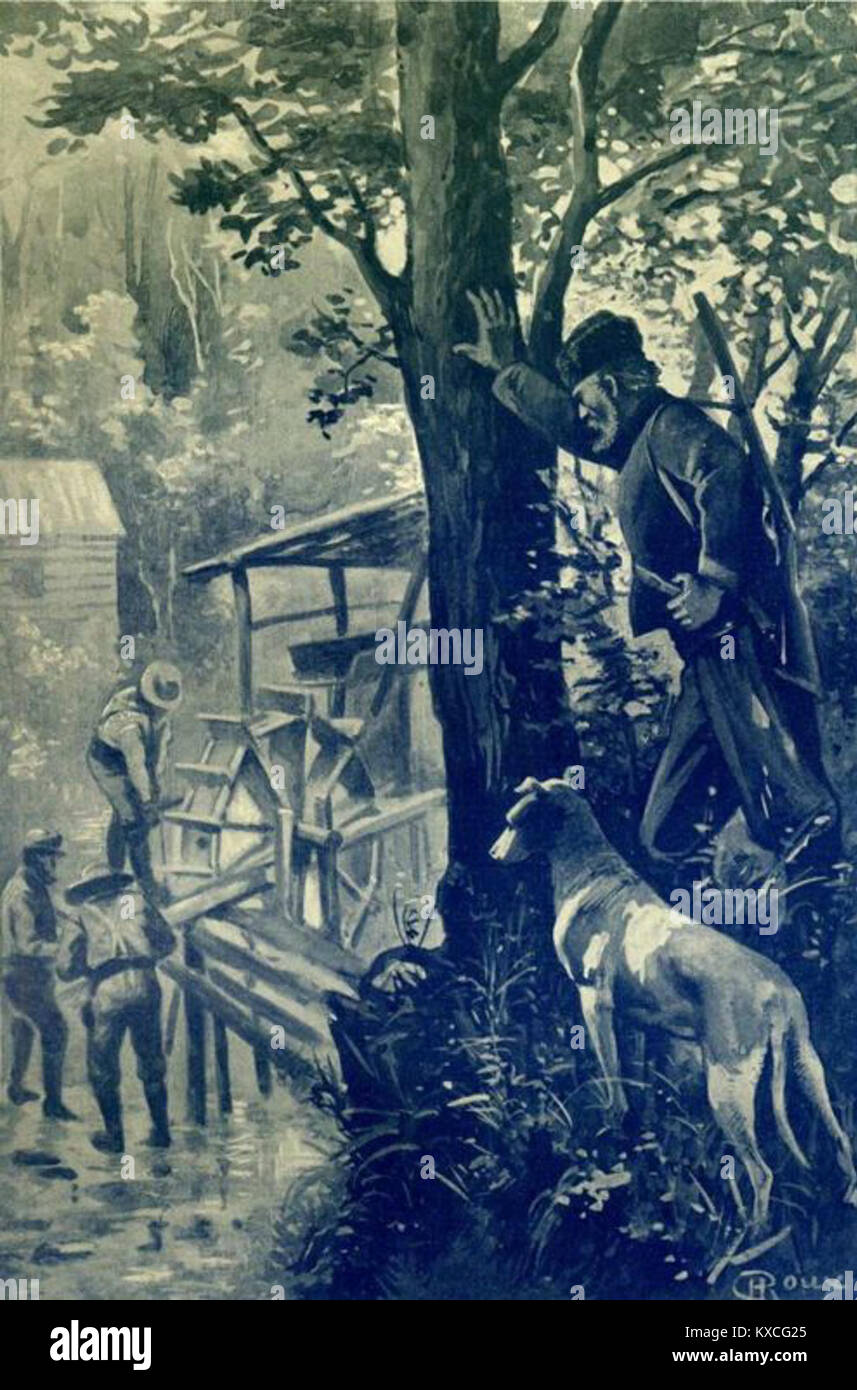 This illustration from the 1909 edition of 'Les Naufragés du Jonathan ...