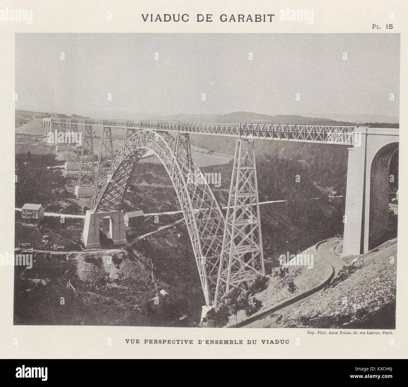 The 'Viaduc de Garabit' is a remarkable iron railway bridge designed by ...