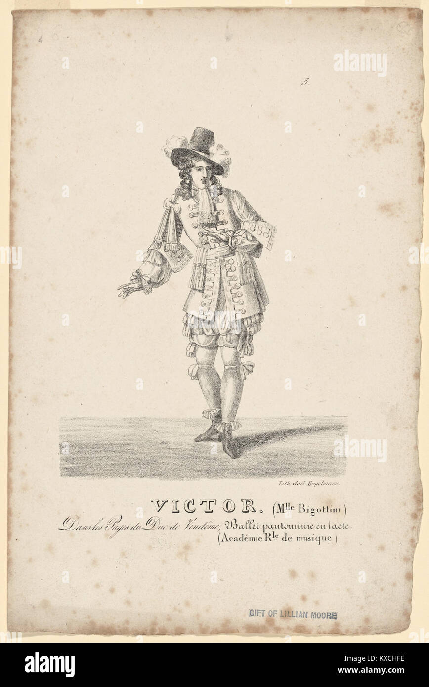 This is a reference to the ballet pantomime 'Dans Les pages du duc de ...