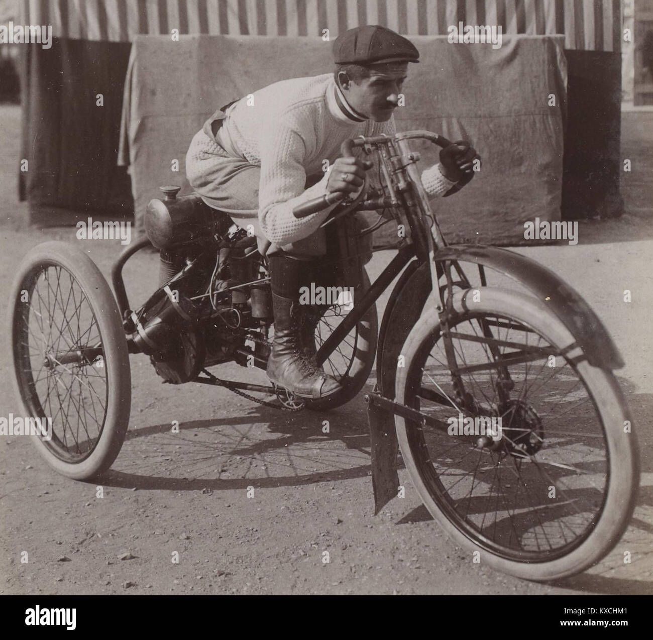 Victor Rigal, winner of the 1901 Levassor Motorcycle Prize, achieved ...