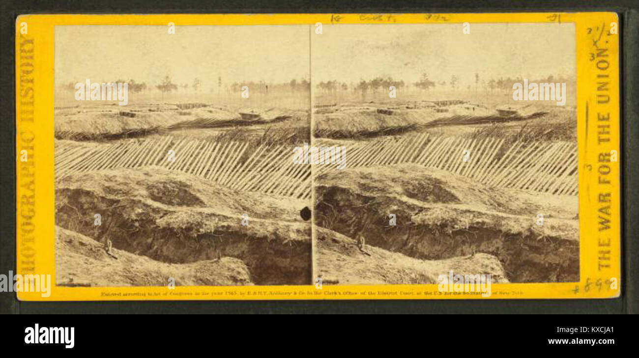 This view from the breastworks of Fort Sedgwick, during the American ...