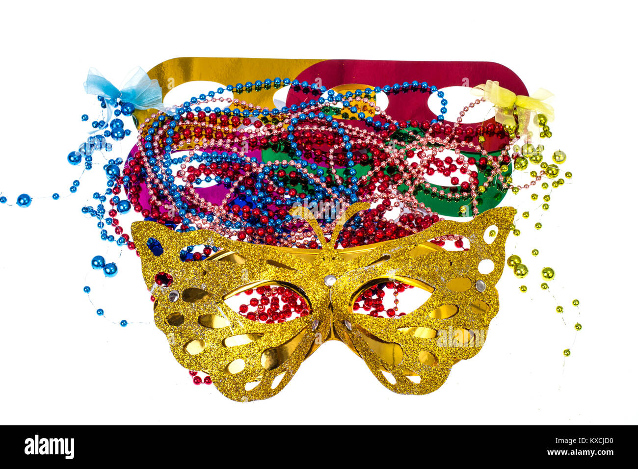 Masquerade accessories for Mardi Gras parties Stock Photo - Alamy