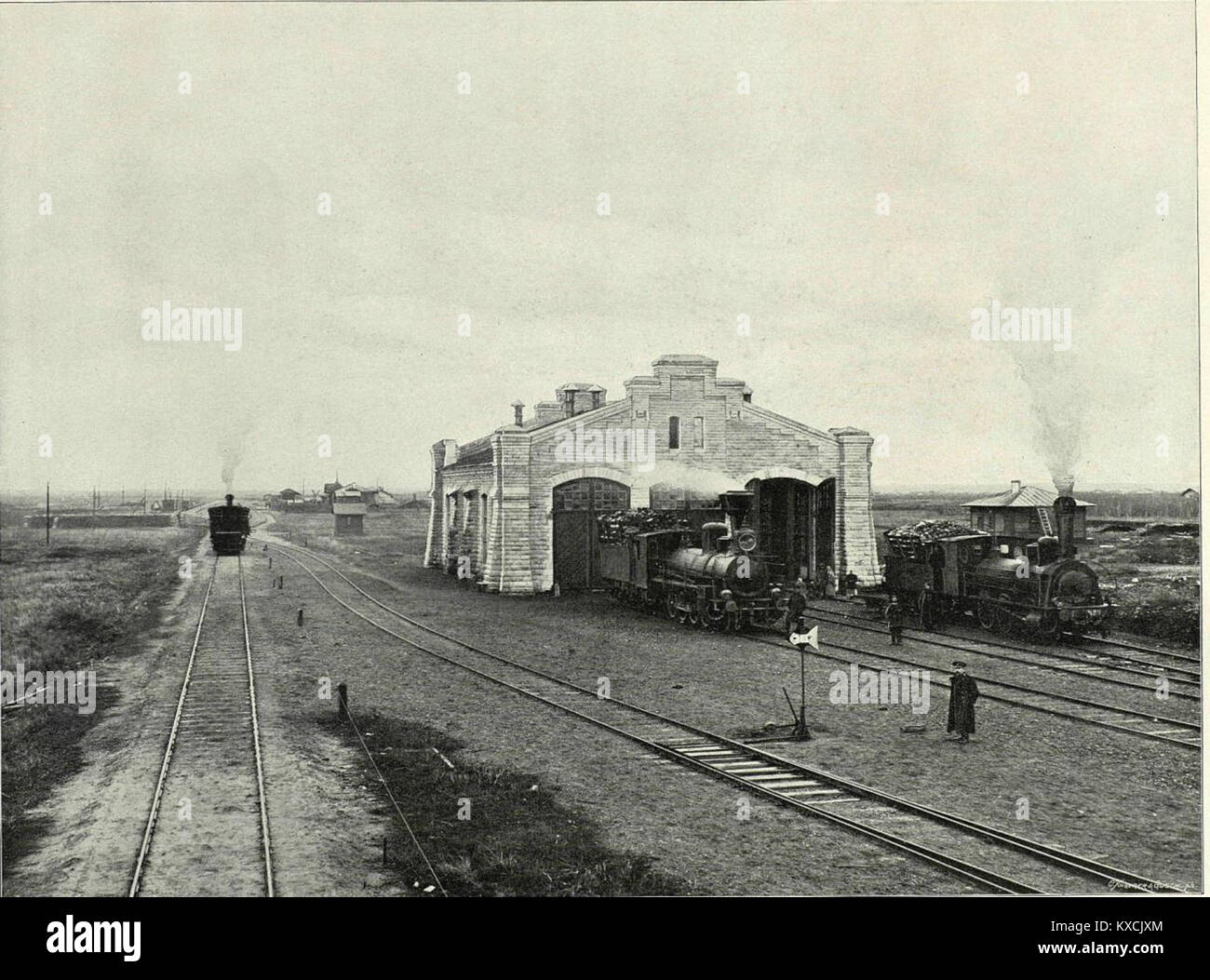 057 Общий вид станции Мариинск (cropped Stock Photo - Alamy